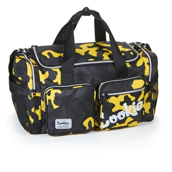 Cookies | Bags | Cookies Sf Heritage Smell Proof Duffle Bag Yellow Camo ...